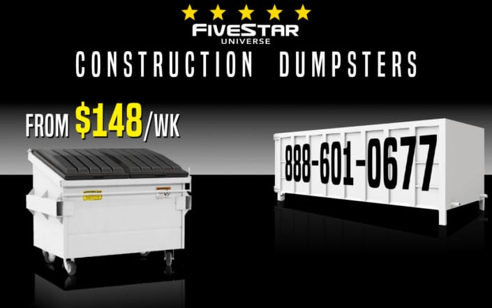Roll-Off Dumpsters for Construction Sites of All Kinds